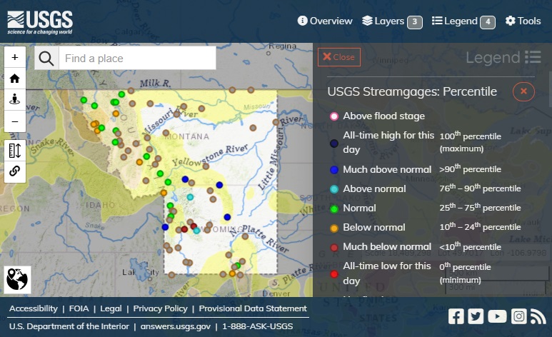 USGS | Wyoming-Montana Drought Viewer